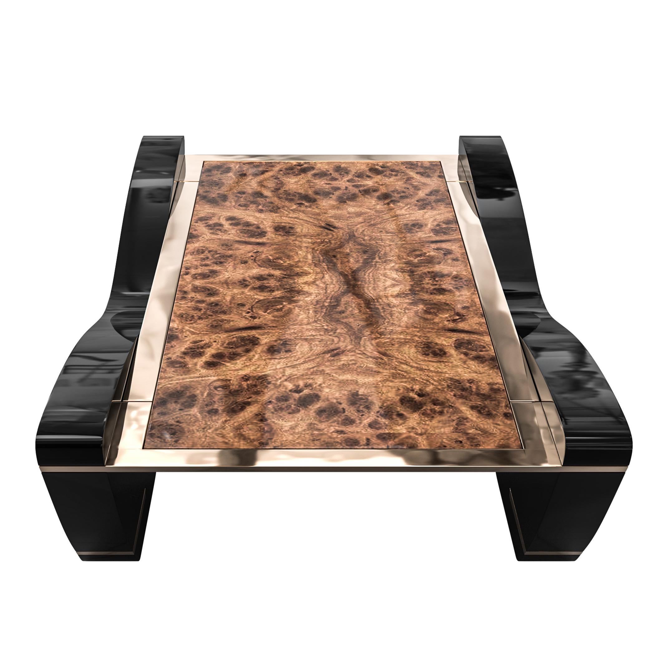 "Falconara" Coffee Table, Stainless Steel with Bronze Details, Istanbul ...