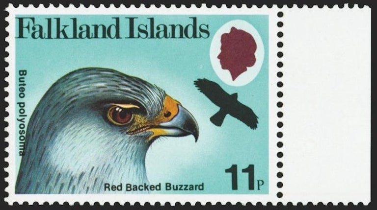Falkland Islands 1980 Birds of Prey 11p Variety, SG385w For Sale at 1stDibs