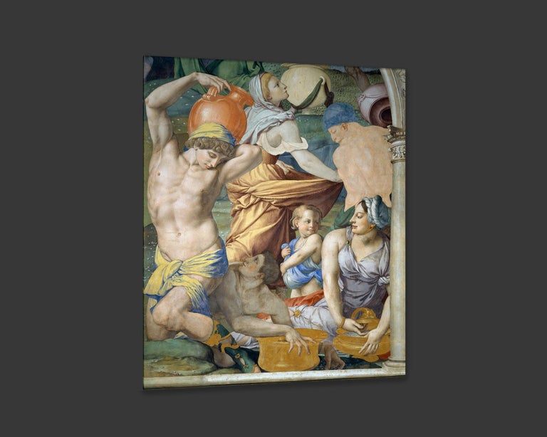 Falling of the Manna, after Renaissance Oil Painting by Agnolo Bronzino ...