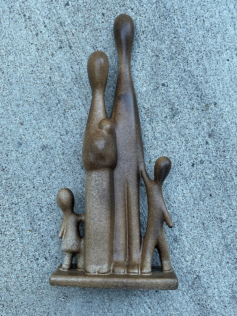 Family of Five Ceramic Sculpture by Howard Pierce at 1stDibs