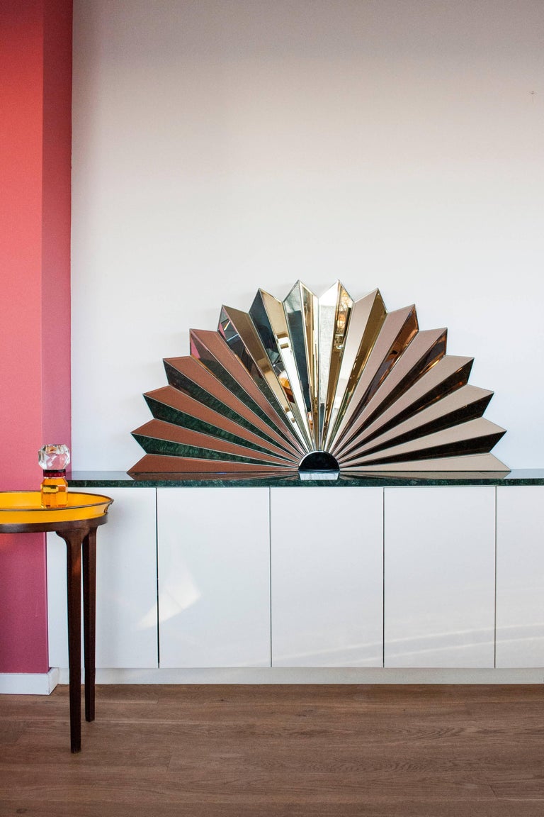 Fan Artistic Mirror For Sale at 1stDibs