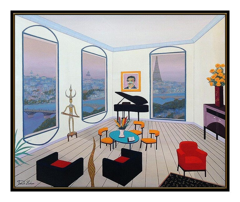 Fanch (Francois Ledan) - Fanch Ledan Acrylic Painting On Canvas Signed ...