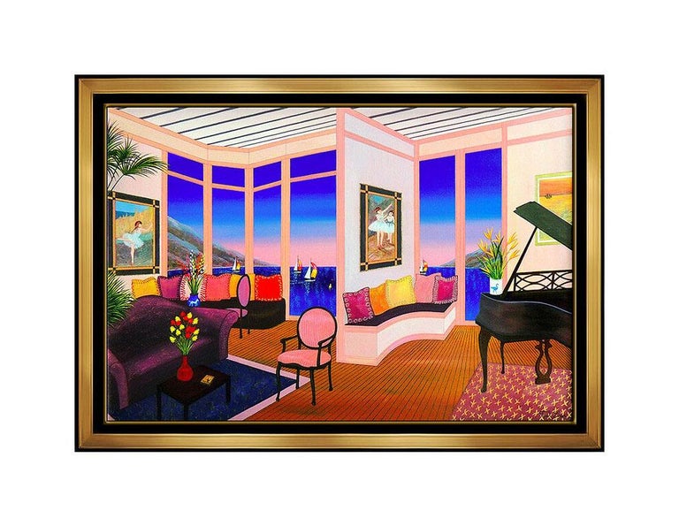 Fanch (Francois Ledan) - Fanch Ledan Large Original Painting Acrylic On ...