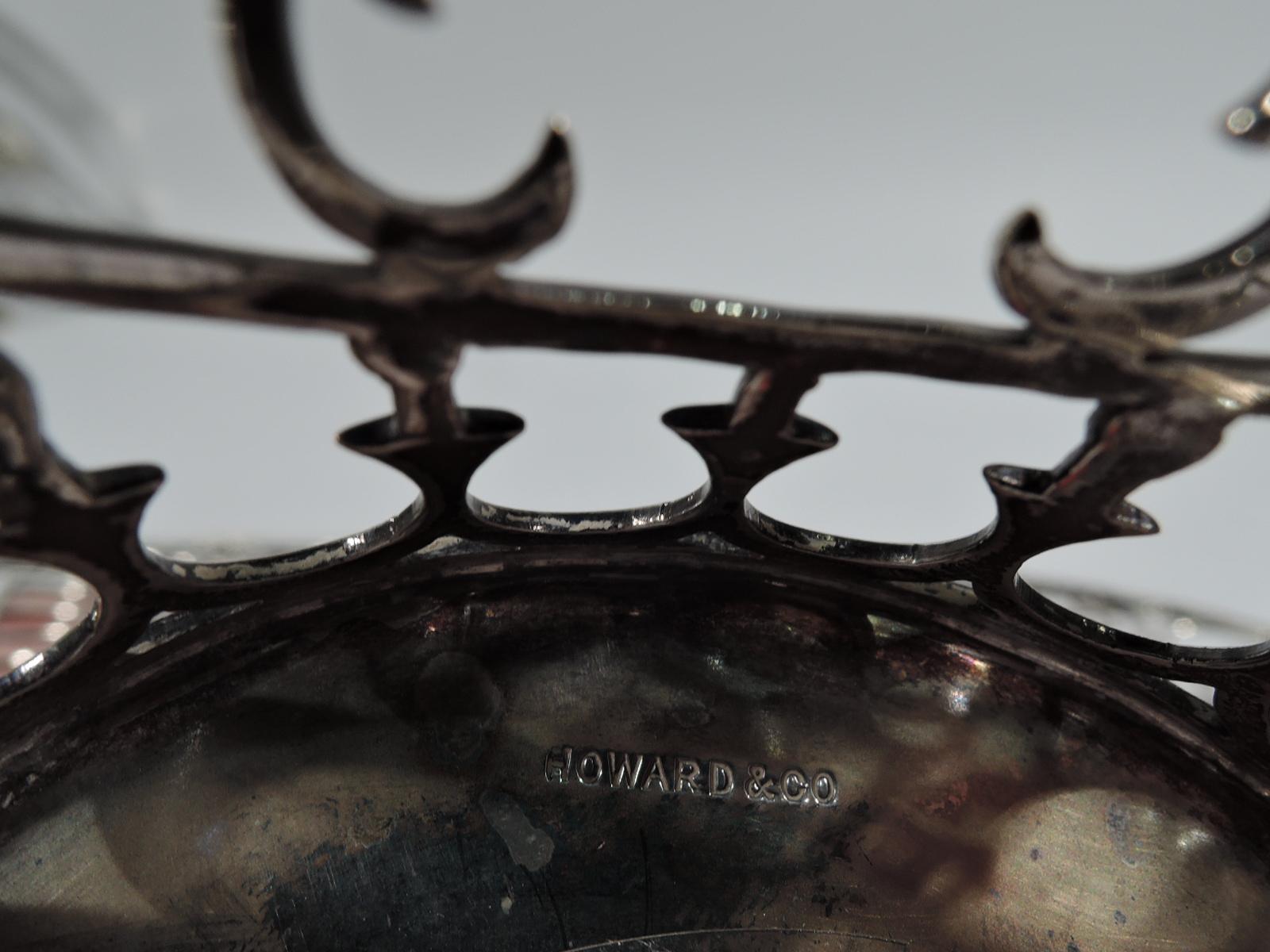 Fancy Antique American Sterling Silver Basket by Howard of New York For ...