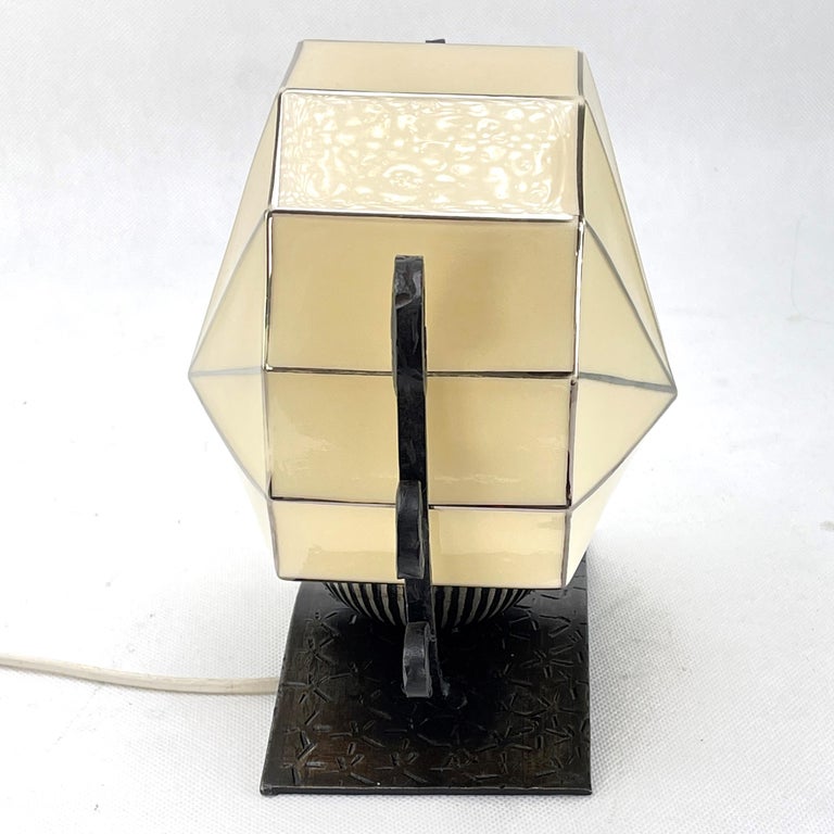 fancy ART DECO table lamp glass ball beautiful desk lamp For Sale at ...