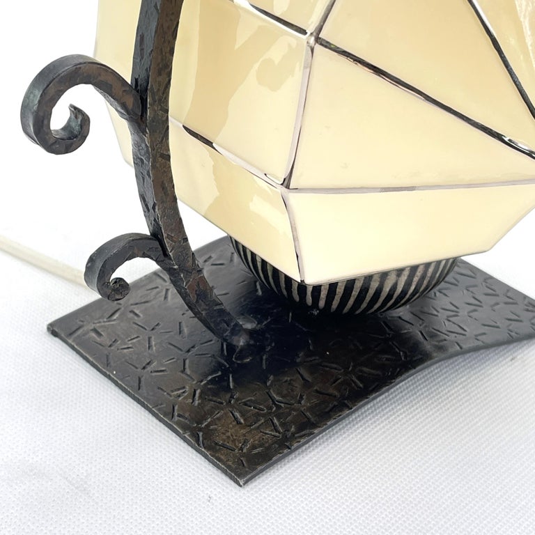 fancy ART DECO table lamp glass ball beautiful desk lamp For Sale at ...
