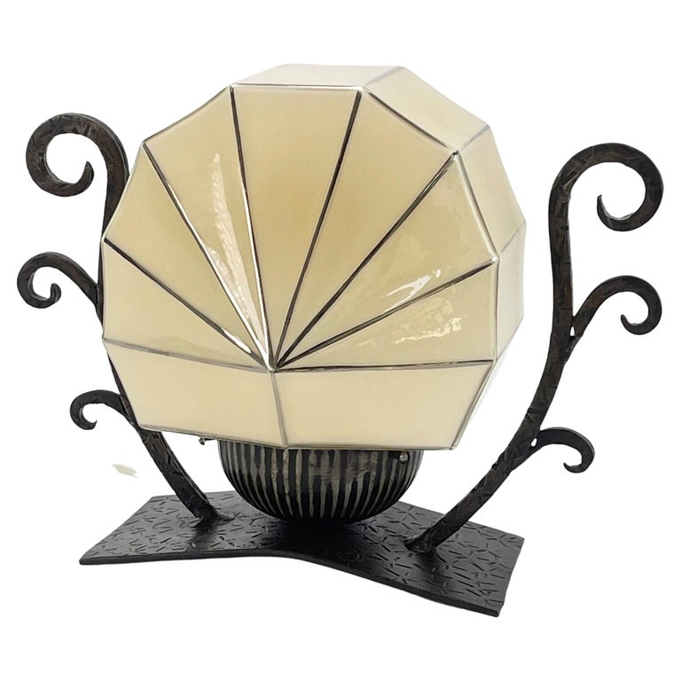 fancy ART DECO table lamp glass ball beautiful desk lamp For Sale at ...