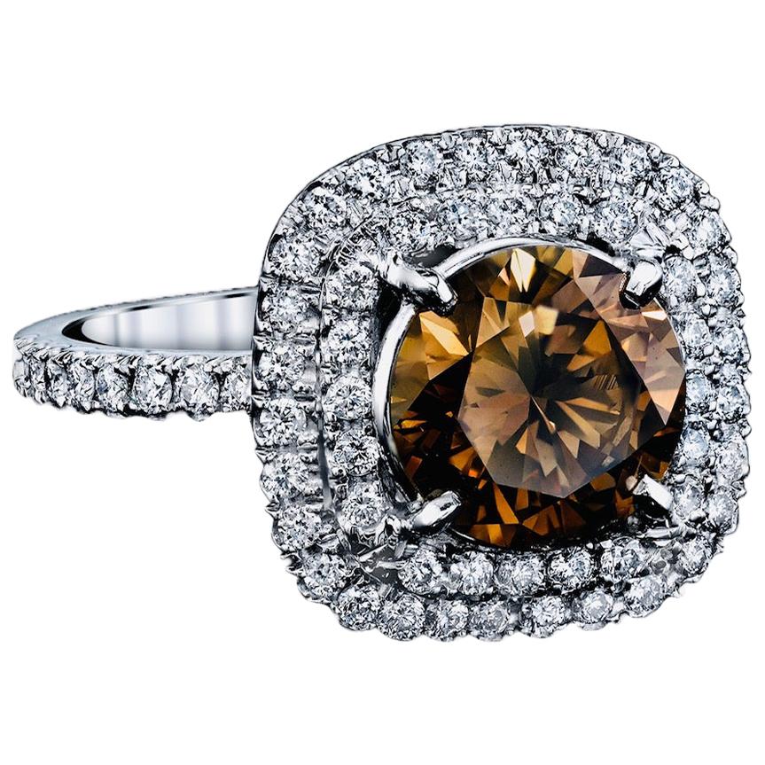 Diamond Marquise Engagement Ring with GIA Certificate For Sale at 1stDibs