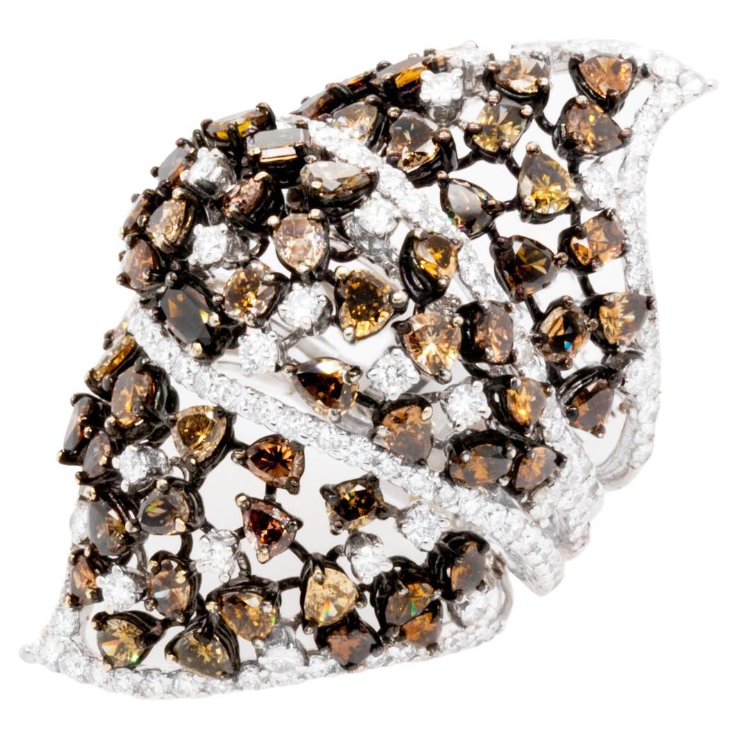 8.02 Carat Fancy-Colored Heart Shaped Diamond Ring at 1stDibs