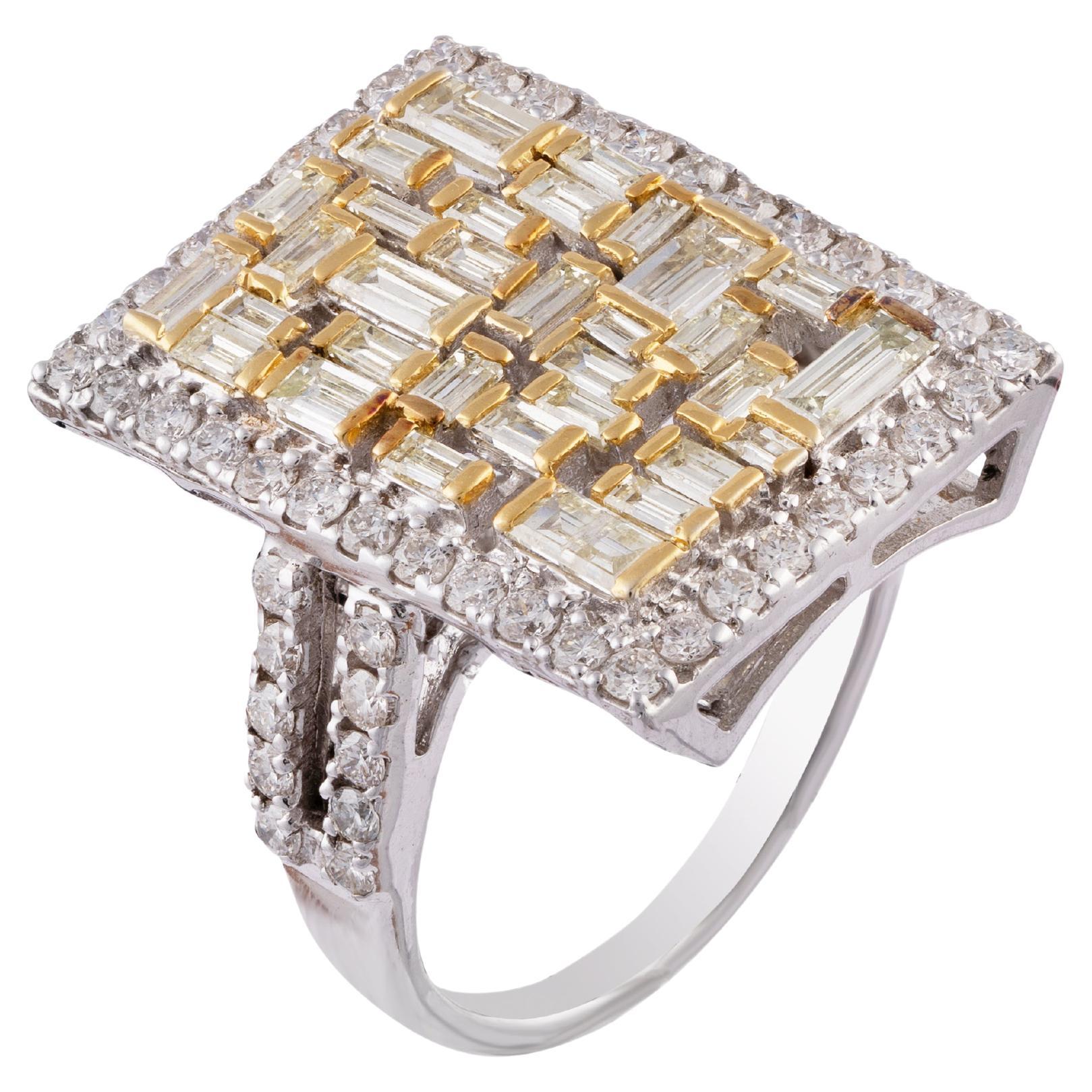 Fancy Color Diamond Gold Ring For Sale at 1stDibs