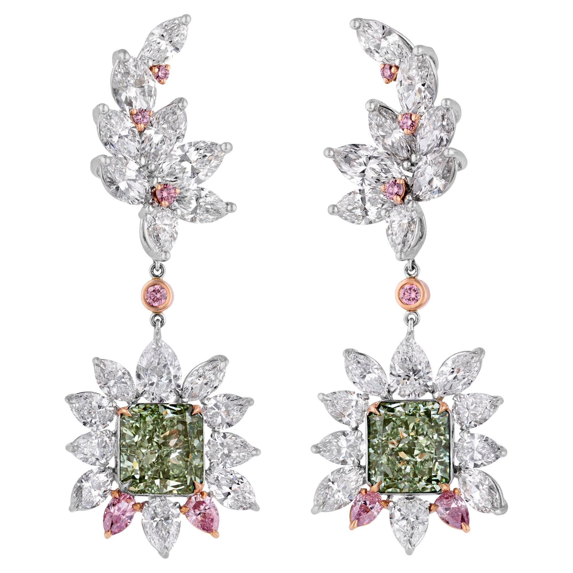 Falize Reversible Cloisonne Enamel Earrings For Sale at 1stDibs