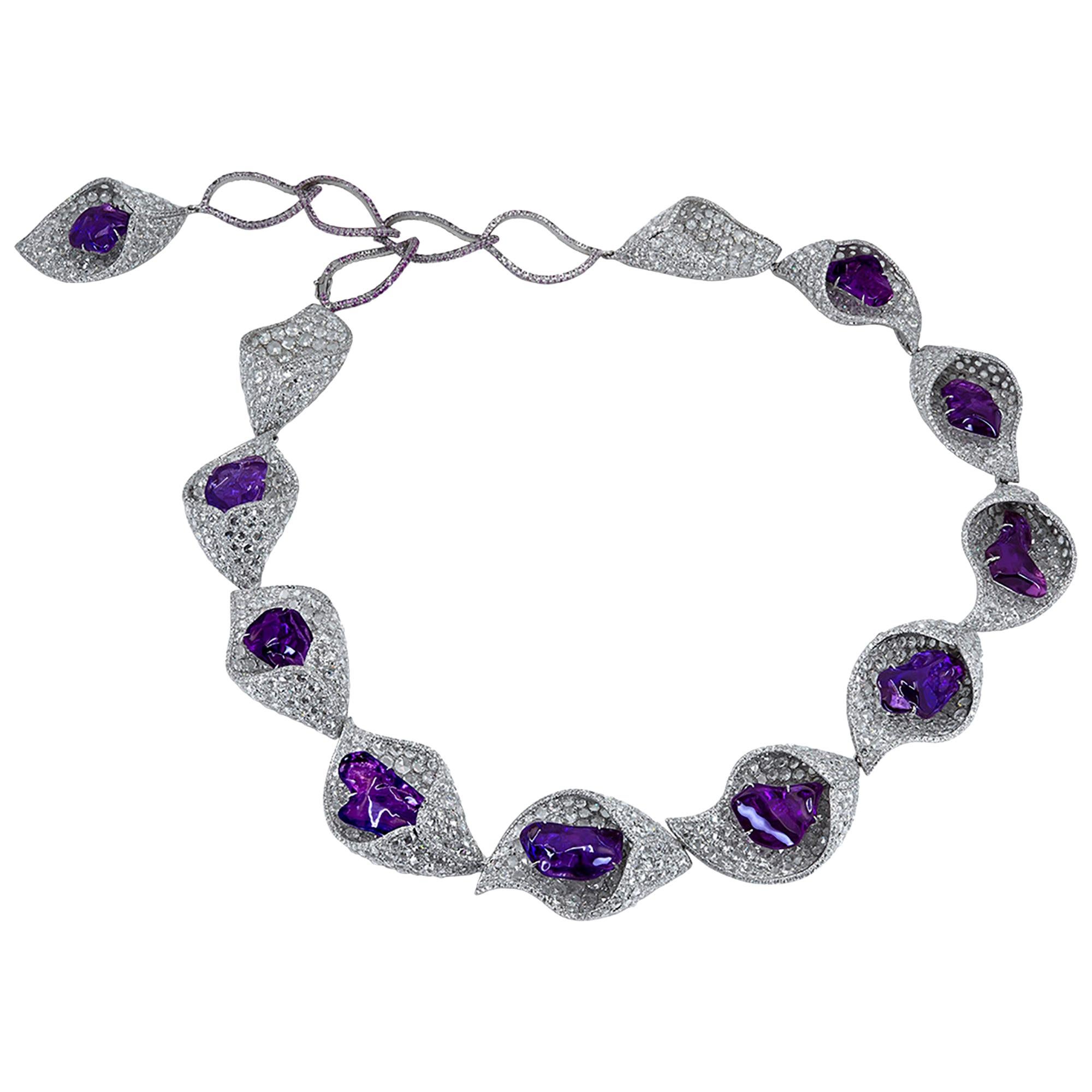 FORMS GRS Certified Fancy Sapphire Diamond Set For Sale at 1stDibs ...