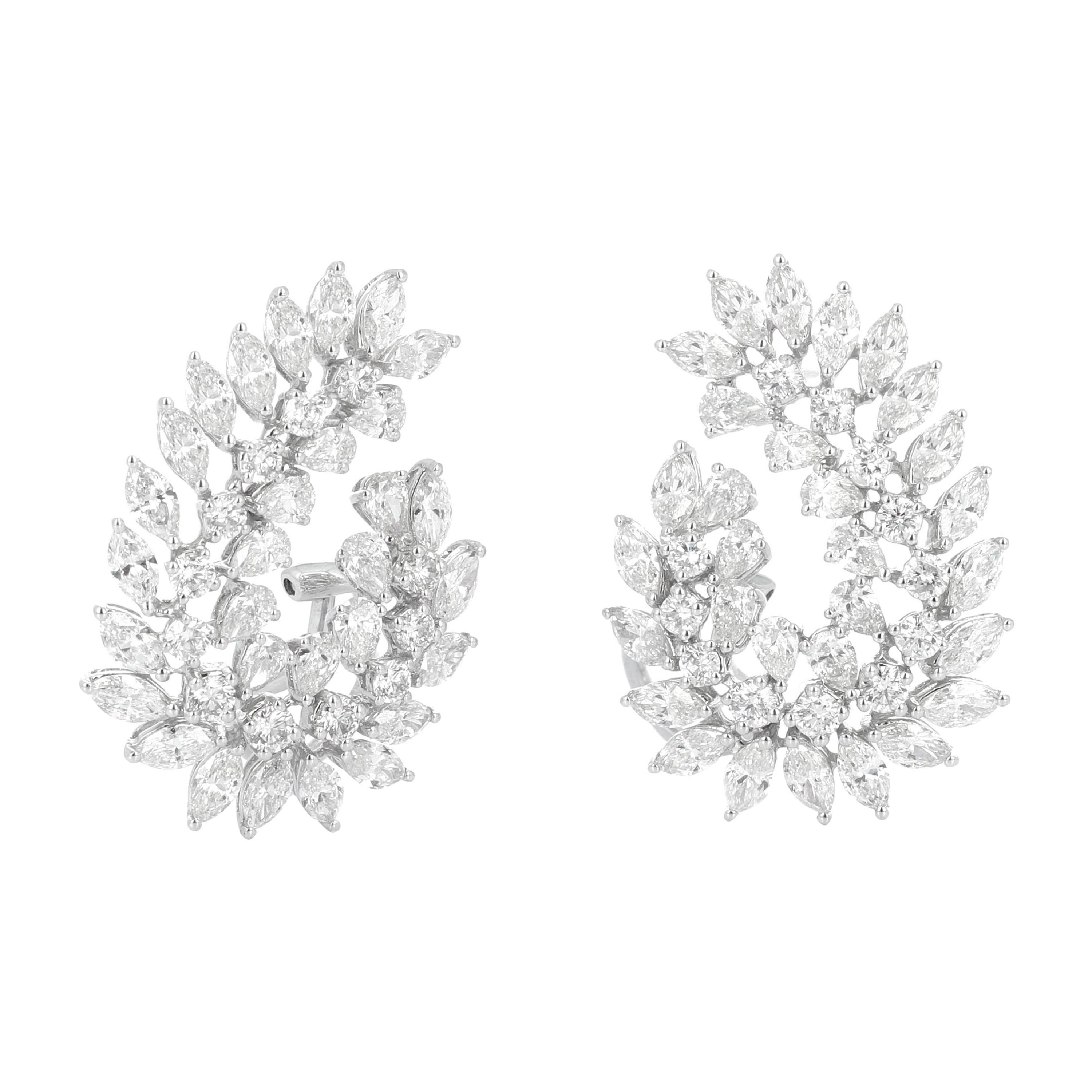 Tamir Natural Fancy Intense Yellow Diamond Hoop Earrings at 1stDibs