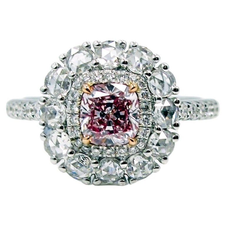 Fancy "Very" Light Pink Diamond Ring, GIA Certified For Sale at 1stDibs