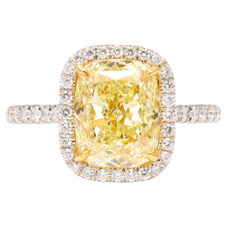 Fancy Yellow Diamond Ring For Sale at 1stDibs