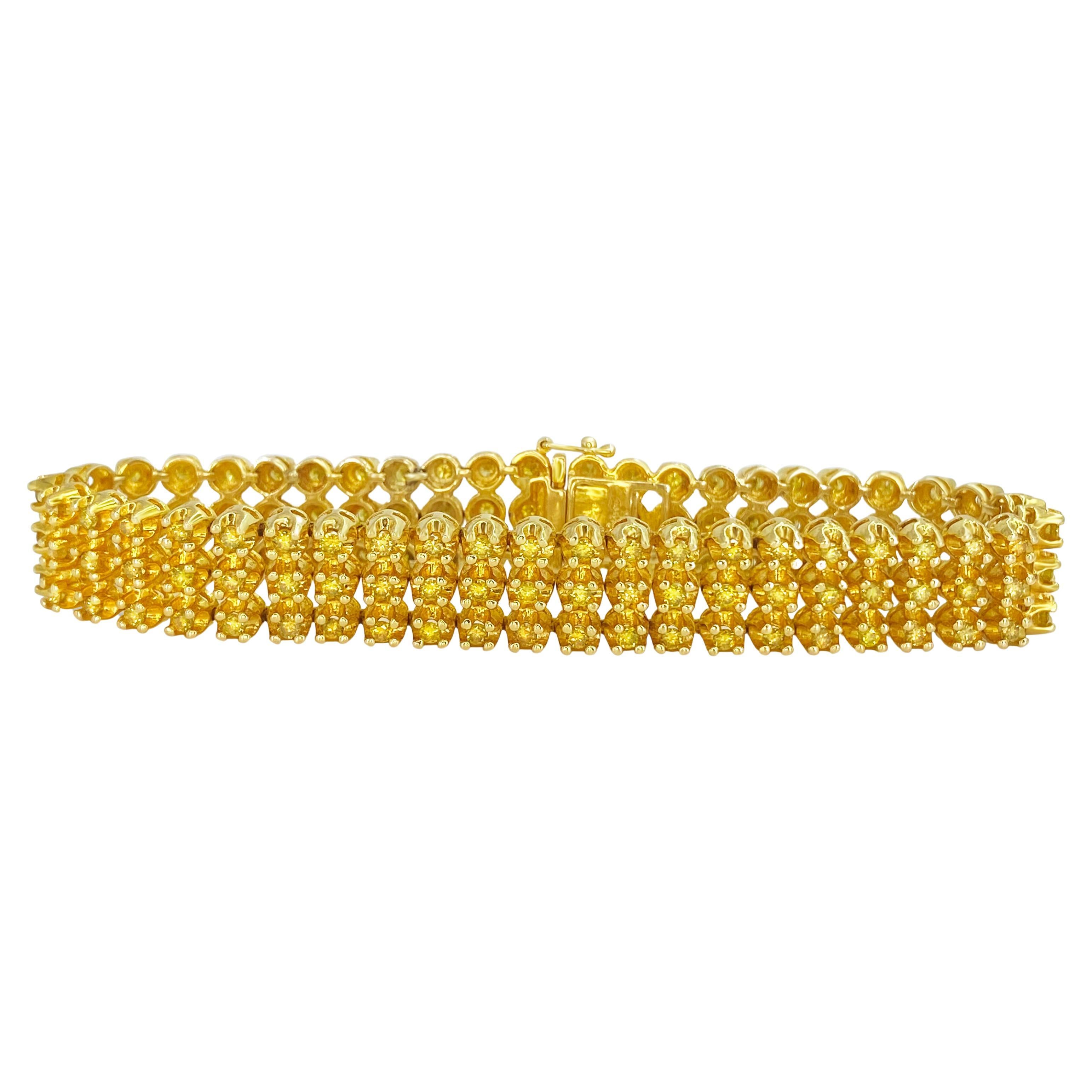 Fancy Diamond Bracelet For Sale at 1stDibs