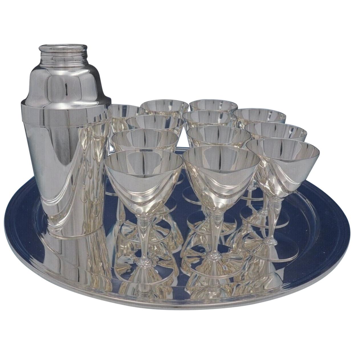 Faneuil by Tiffany and Co. Sterling Silver 14-Piece Martini Set with ...