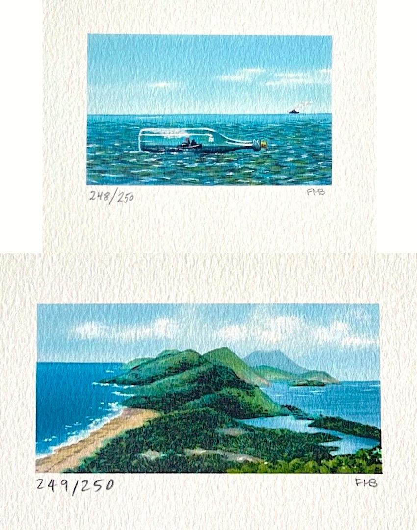 Fanny Brennan - TUGBOAT AFLOAT et HIGH TIDE LOW TIDE, 2 lithographies ...