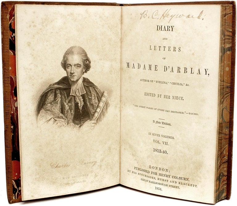 Fanny Burney, Diary and Letters of Madame D'arblay, in a Full Leather ...