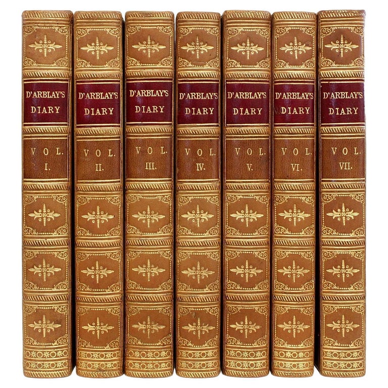 Fanny Burney, Diary and Letters of Madame D'arblay, in a Full Leather ...