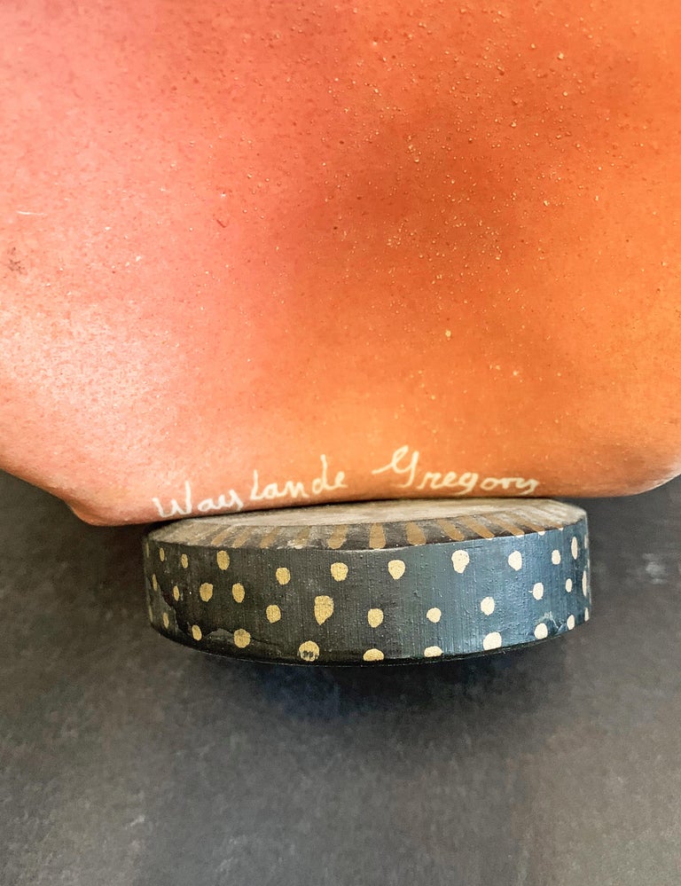 "Fantail Pigeon," Rare Dusty Pink Art Deco Sculpture with Painted Base ...