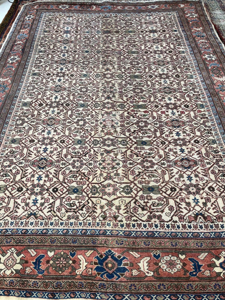 Fantastic Antique Beauty Rug with Intricate Geometric Vines, c.1930's ...