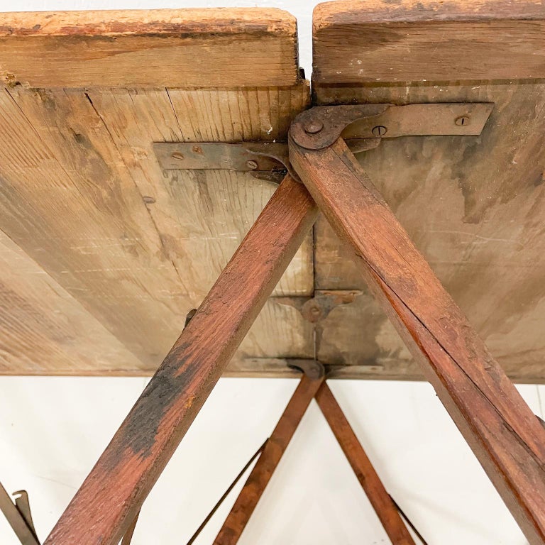 Fantastic Antique Folding Oak Wood Hatherley Table Easel Legs September ...