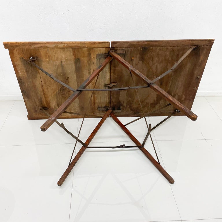 Fantastic Antique Folding Oak Wood Hatherley Table Easel Legs September ...