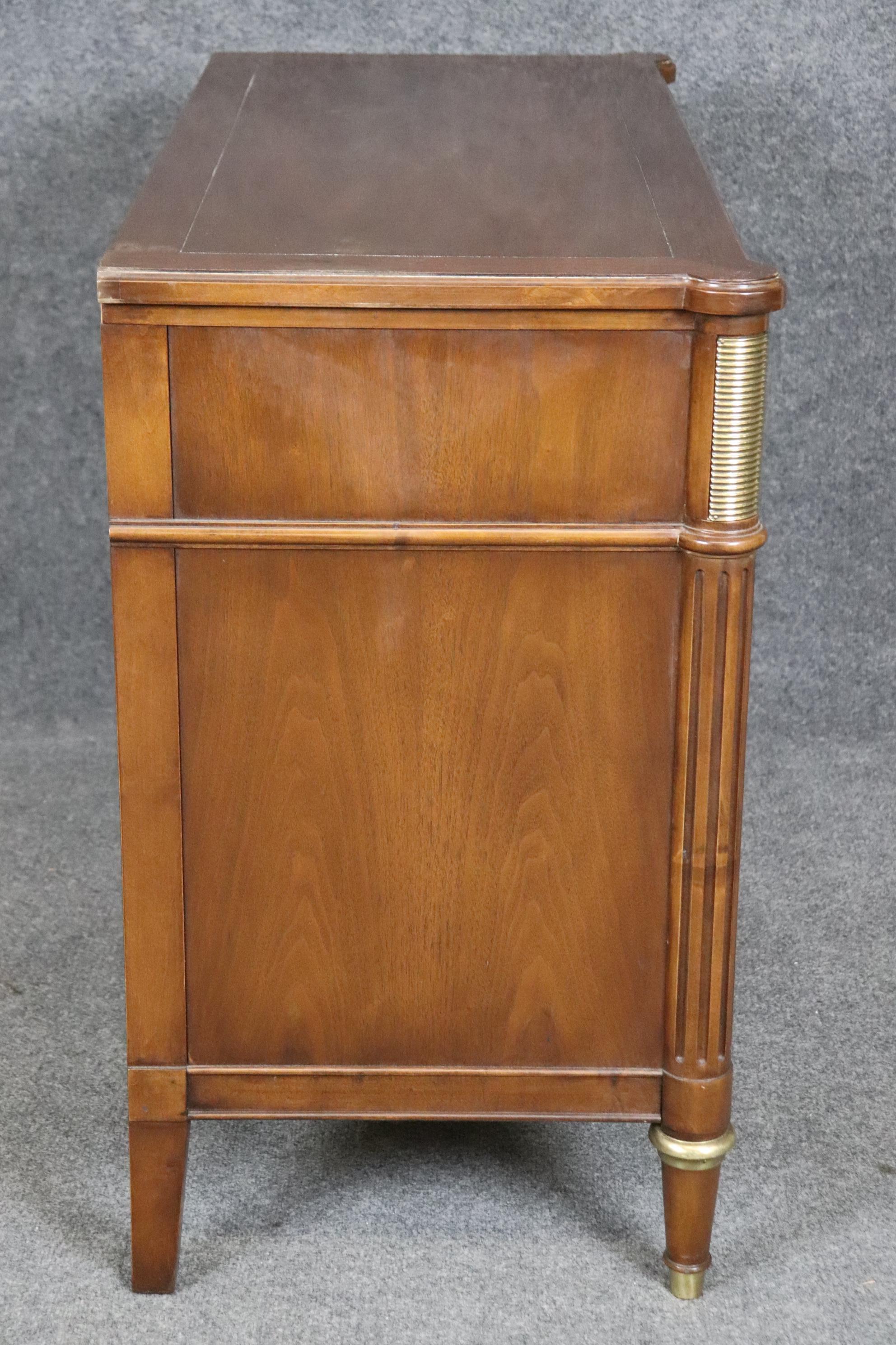 Fantastic Baker Furniture Company Directore Jansen Style Mahogany Brass ...