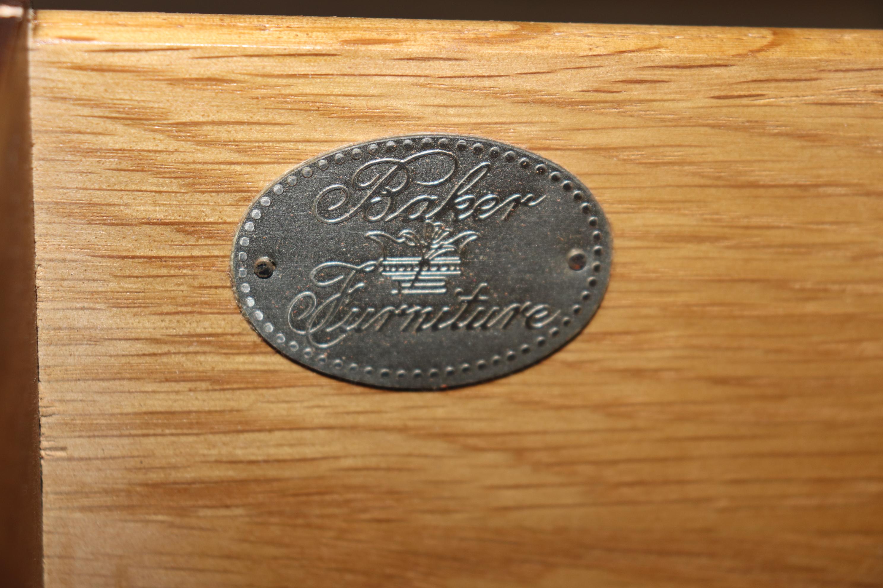 Fantastic Baker Furniture Company Directore Jansen Style Mahogany Brass ...