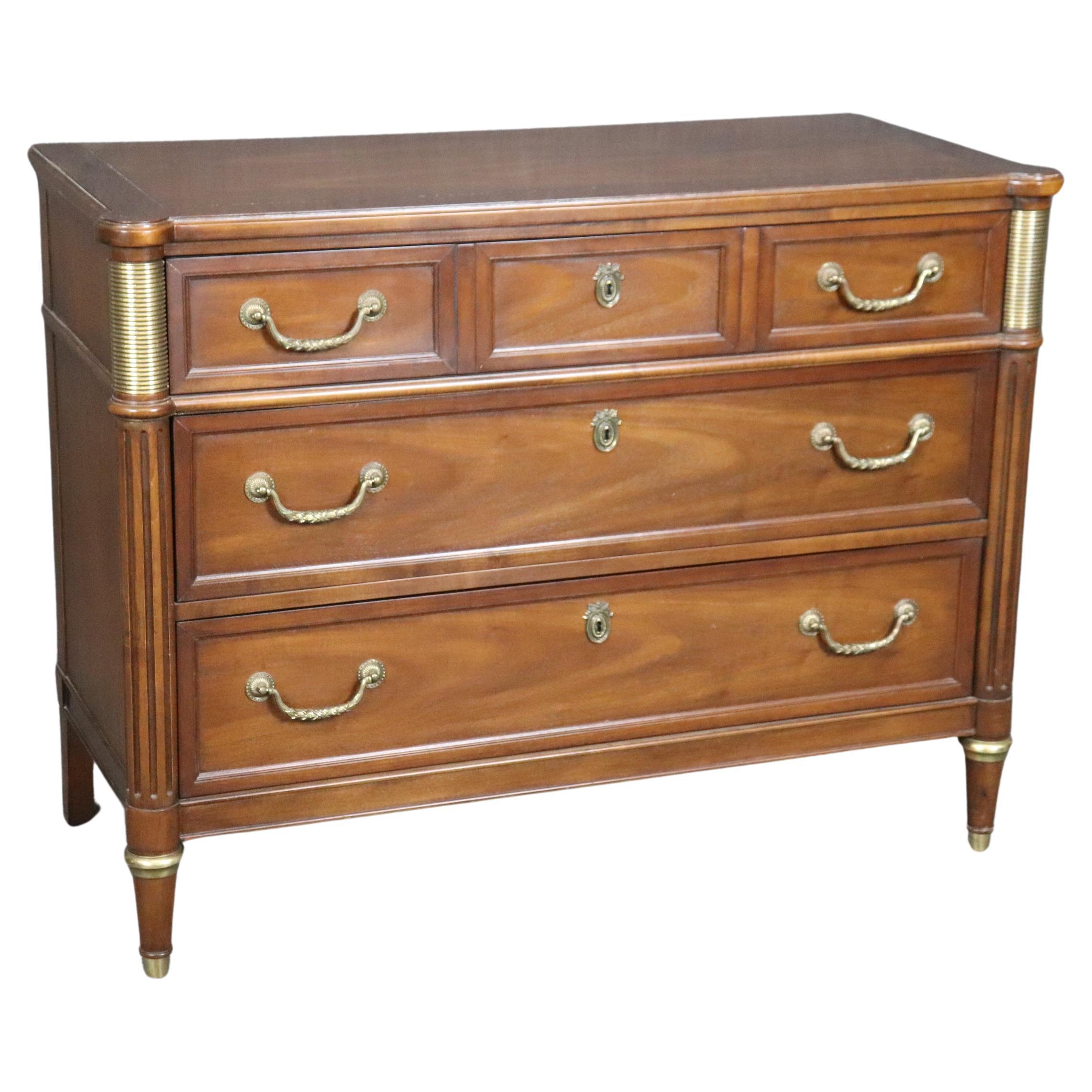 Fantastic Baker Furniture Company Directore Jansen Style Mahogany Brass ...