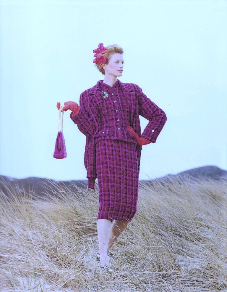 Fantastic Chanel Purple Lesage Fantasy Fringe Tweed Jacket Blazer at ...