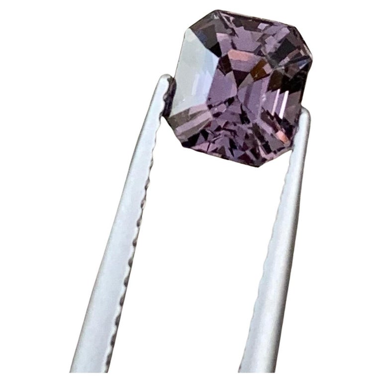 Fantastic Greyish Purple Spinel Gemstone 1.45 Carats Faceted Spinel For ...