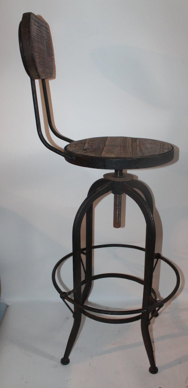 Fantastic Industrial Architect Stool at 1stDibs