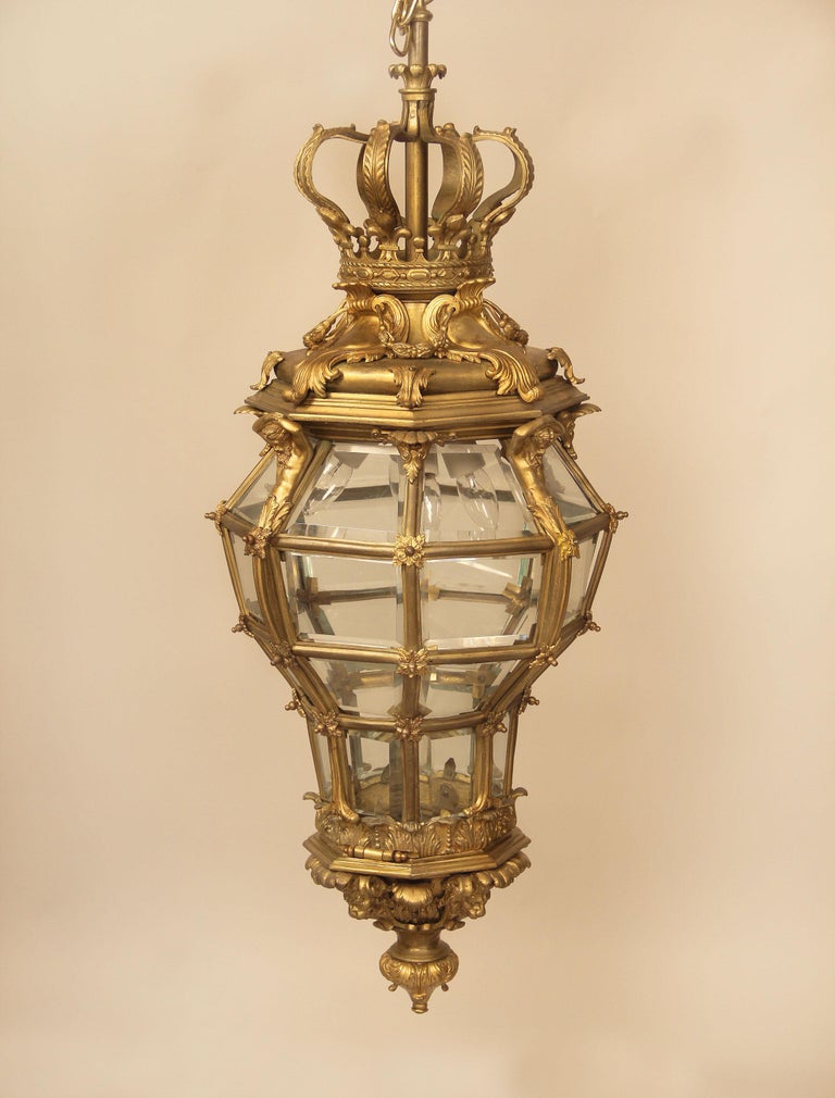 Fantastic Late 19th Century Gilt Bronze and Glass 'Versailles' Hall ...