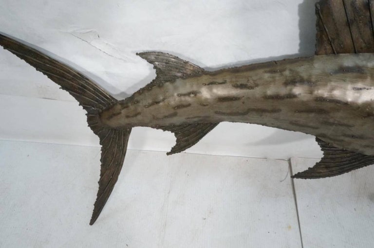 Fantastic Mid-Century Brutalist Swordfish Wall Sculpture For Sale at ...