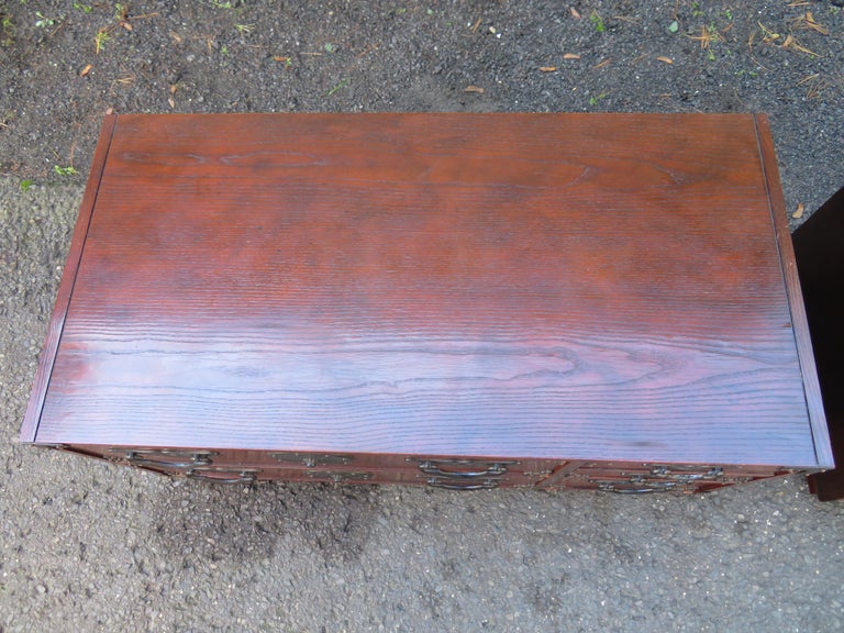 Fantastic Pair Baker Chinoiserie Asian Tansu Night Stands Mid-Century ...