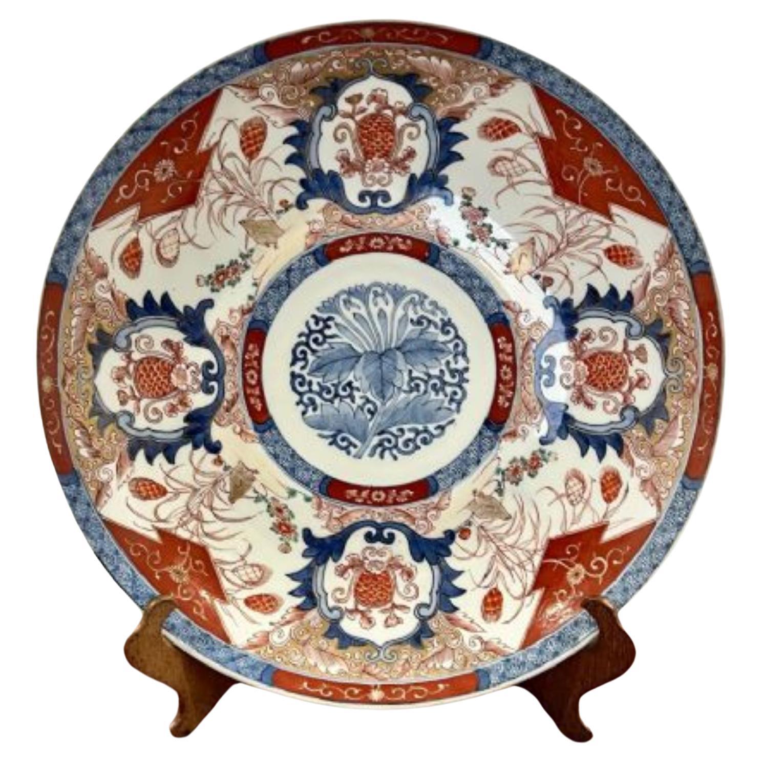 Fantastic quality large antique Japanese Imari plate For Sale at 1stDibs
