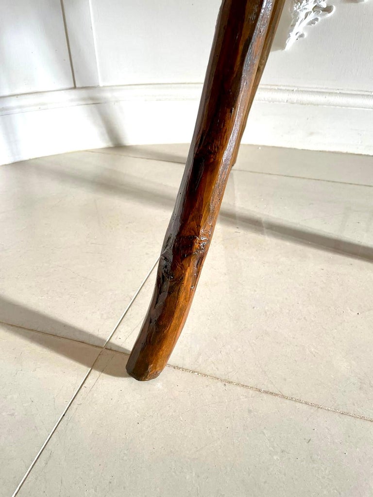 Fantastic Quality Unusual Antique Elm Chopping Block For Sale at 1stDibs