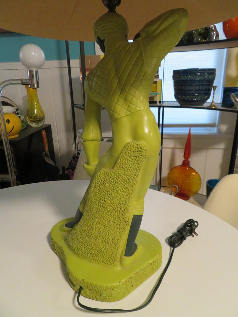 Fantastic Reglor of California Male Fencer Lamp with Original Shade ...