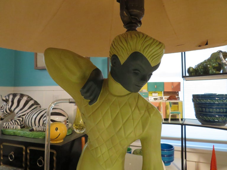 Fantastic Reglor of California Male Fencer Lamp with Original Shade ...