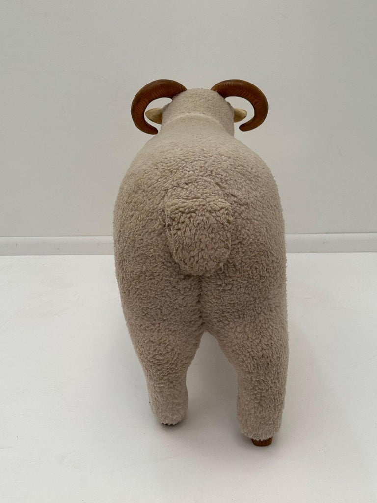 Fantastic Whimsical Danish Designer Family of 3 Sheep Ottomans For Sale ...