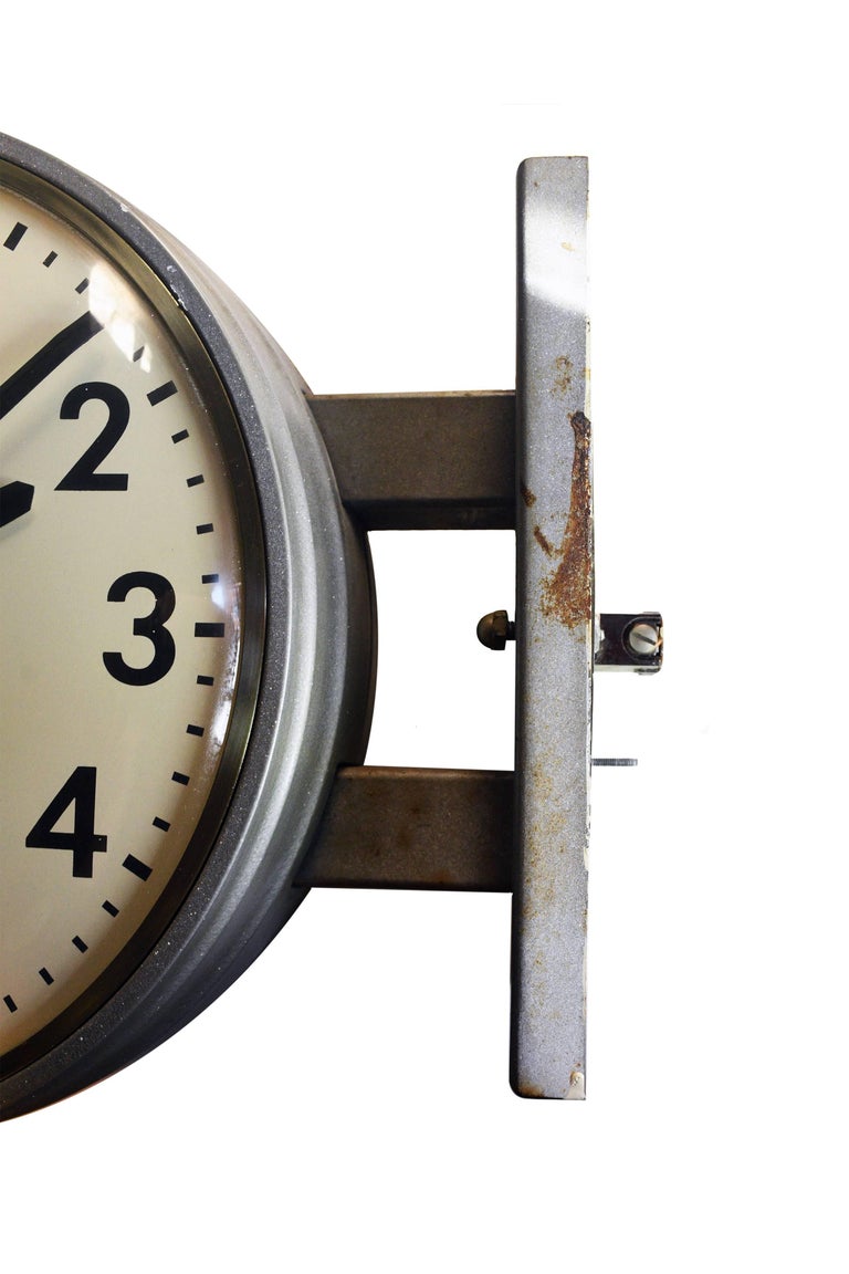 Faraday Round Double Sided Wall Clock at 1stDibs | faraday clock ...