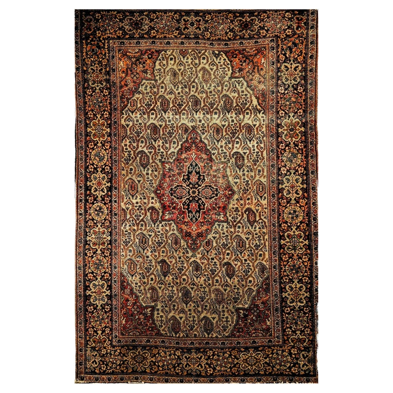 Antique Farahan Sarouk Rug, 4th Quarter of the 1800s, NW Persia For ...