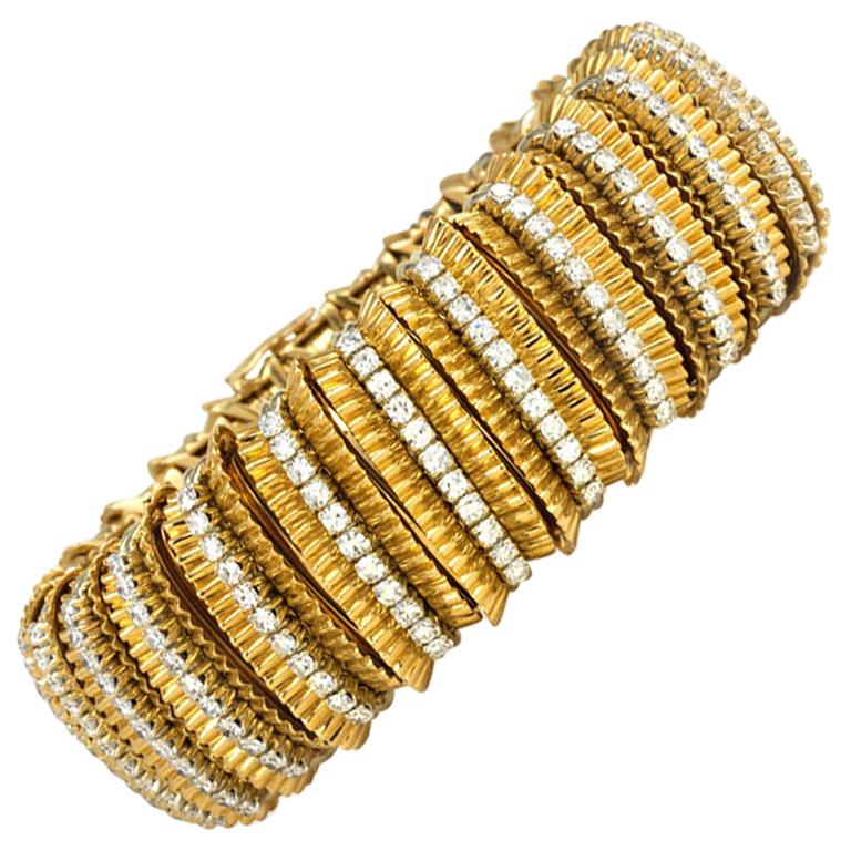 Angela Cummings Gold Chain Link Cuff at 1stDibs