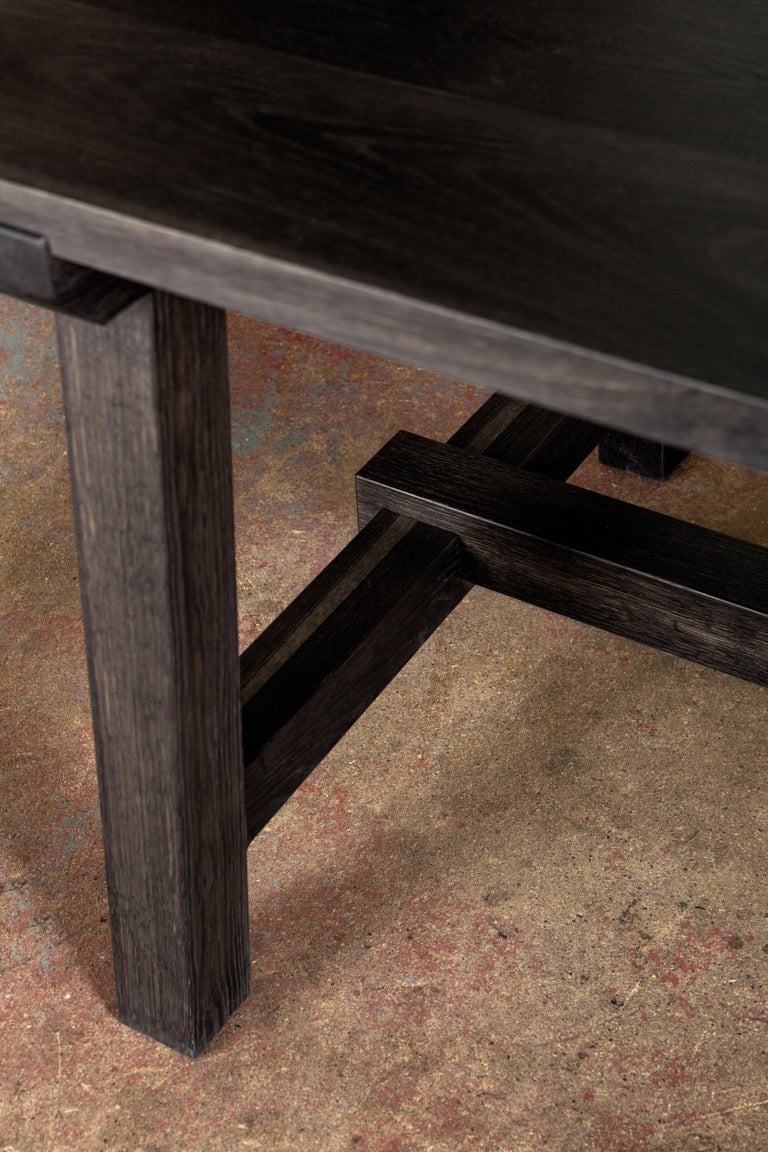 8' Customizable Farmhouse Contemporary Solid Walnut "Winston" Dining ...