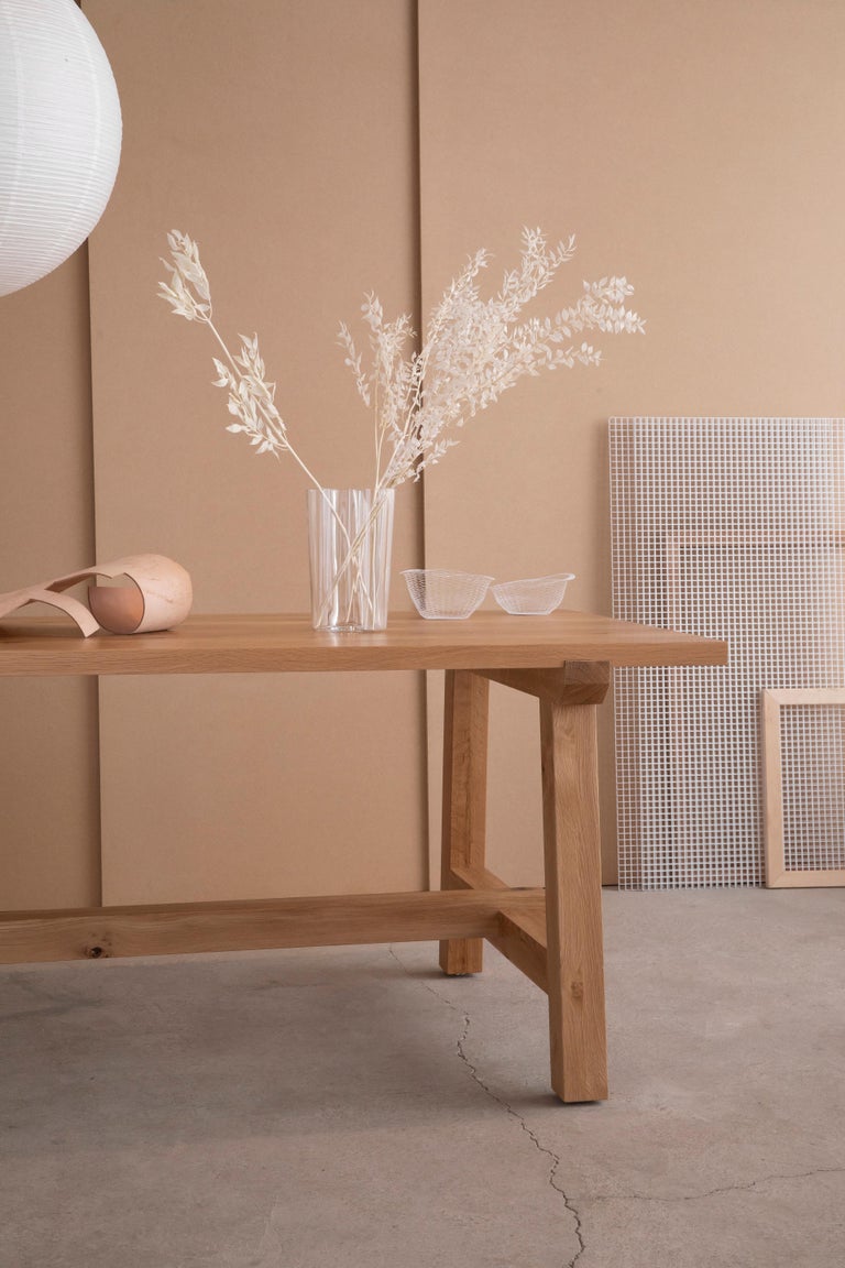 8' Customizable Farmhouse Contemporary Solid Walnut "Winston" Dining ...