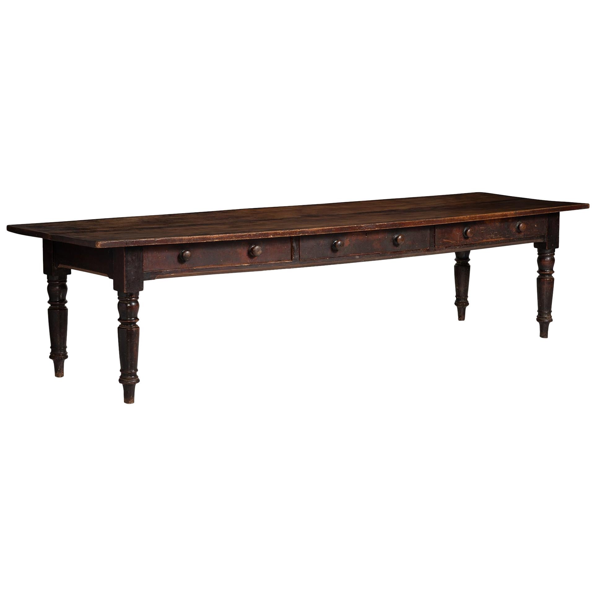 Farmhouse Dining Table, England, circa 1830 at 1stDibs