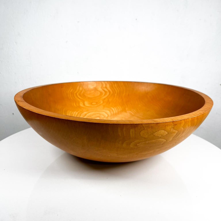 Modern Farmhouse Rustic SW Large Fruit Salad Bowl in Maple Wood For ...