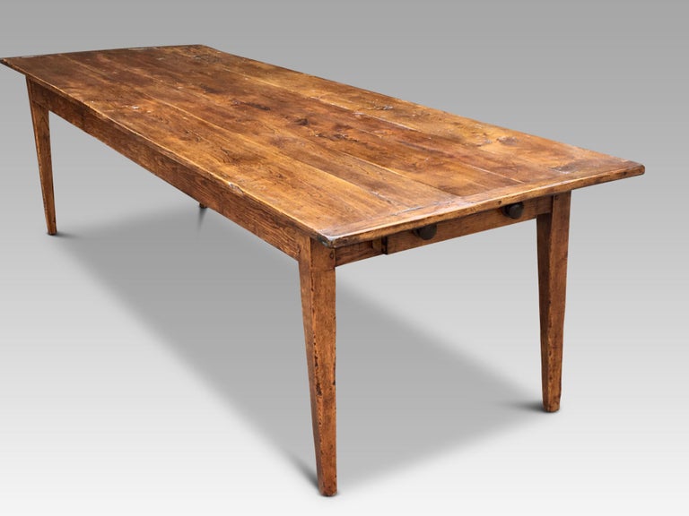 Farmhouse Table, Elm, 9 feet long. C 1880 at 1stDibs | 9 foot farmhouse ...